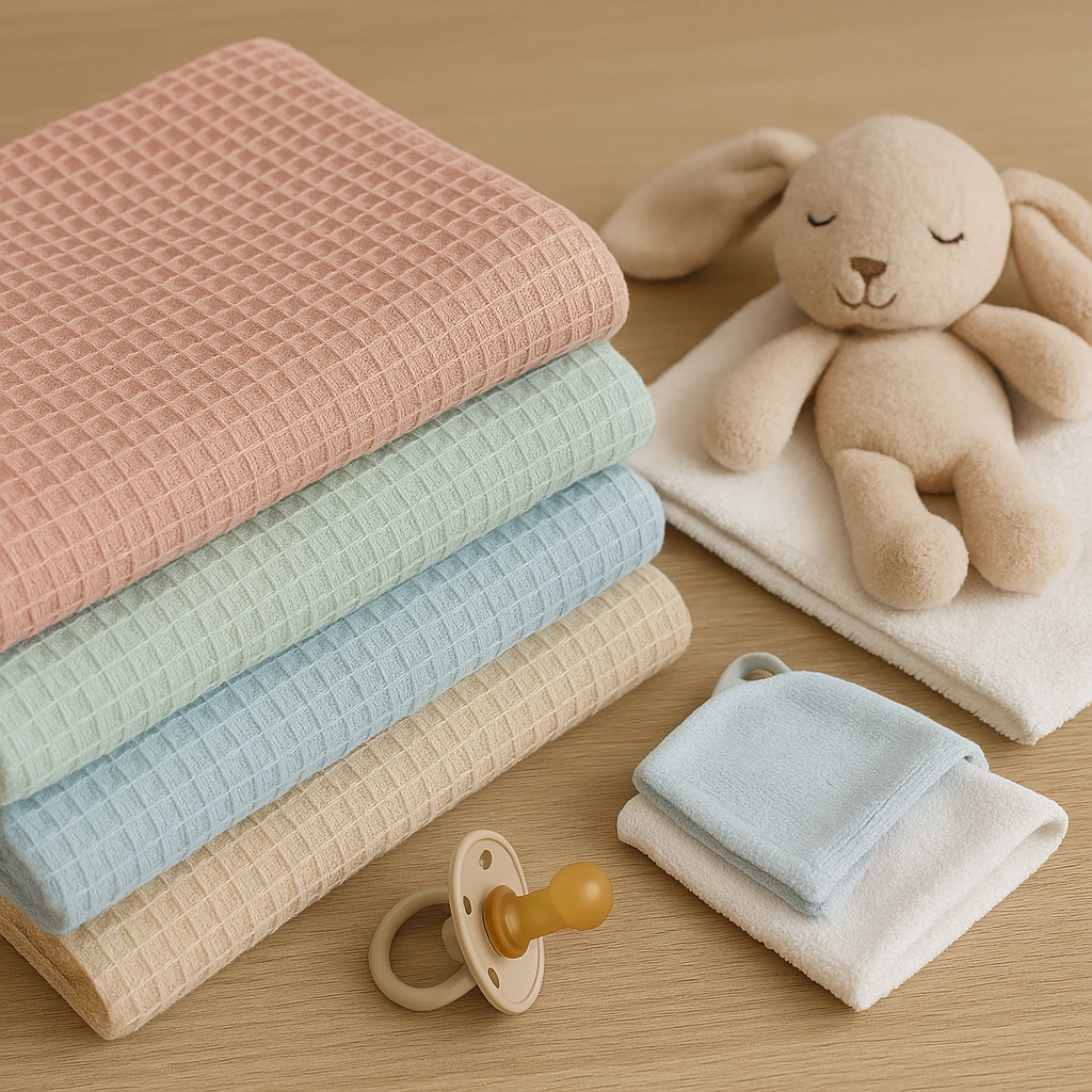 Telas Waffle infantiles – Suaves, absorbentes y con textura única ...